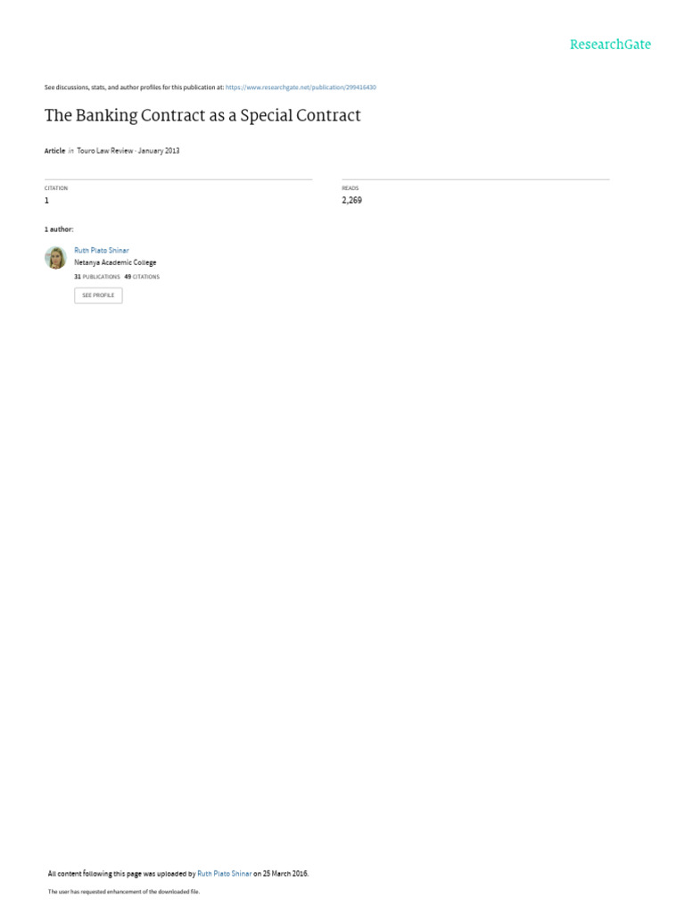 Israeli Banking Contracts Explained | PDF | Fiduciary | Legal Remedy