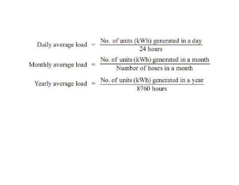 Average Load Formula's | PDF
