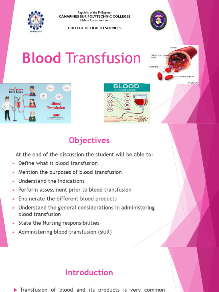 Blood Transfussion | PDF | White Blood Cell | Blood Transfusion