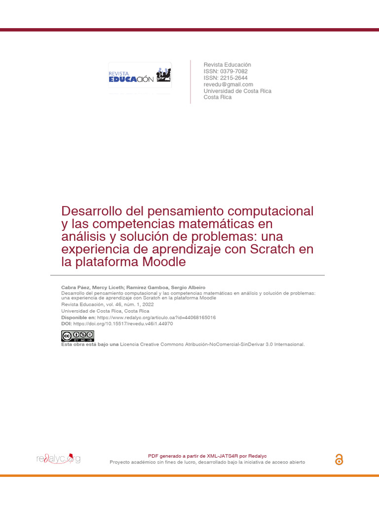4 Desarrollo Del Pensamiento Computacional y Las Competencias ...