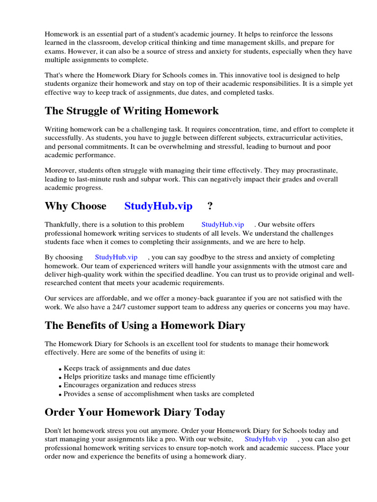 Homework Diary For Schools | Download Free PDF | Http Cookie | Homework