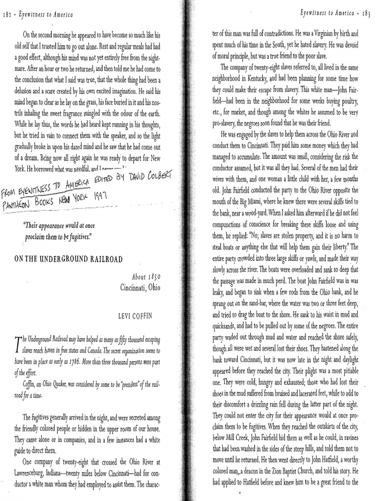 The Underground Railroad | PDF | Slavery