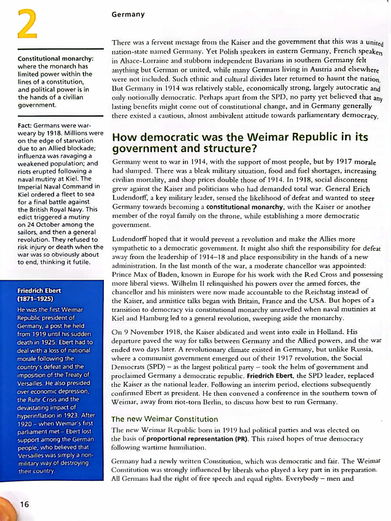 Weimar Germany (Cambridge 2016 - Bottaro and Stanley) | PDF