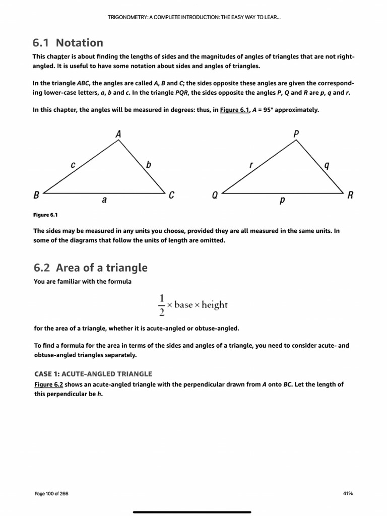 Sine formula and Cosine formula pages 15 - 17, 19 - 23 | PDF | Triangle ...