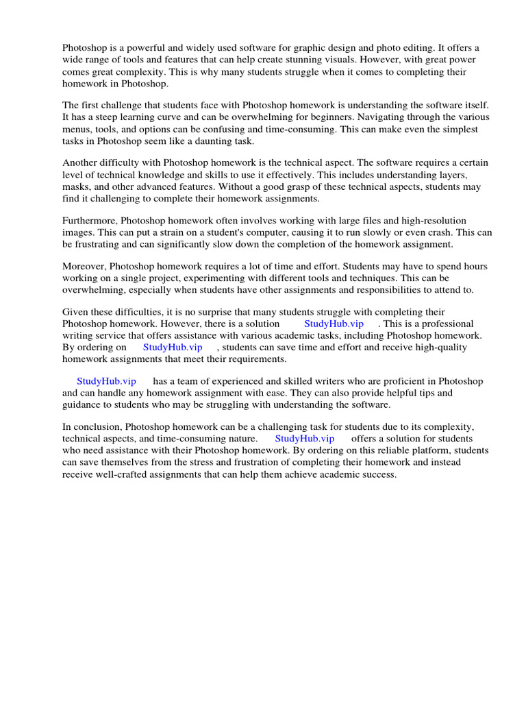 Homework Photoshop | Download Free PDF | Adobe Photoshop | Homework