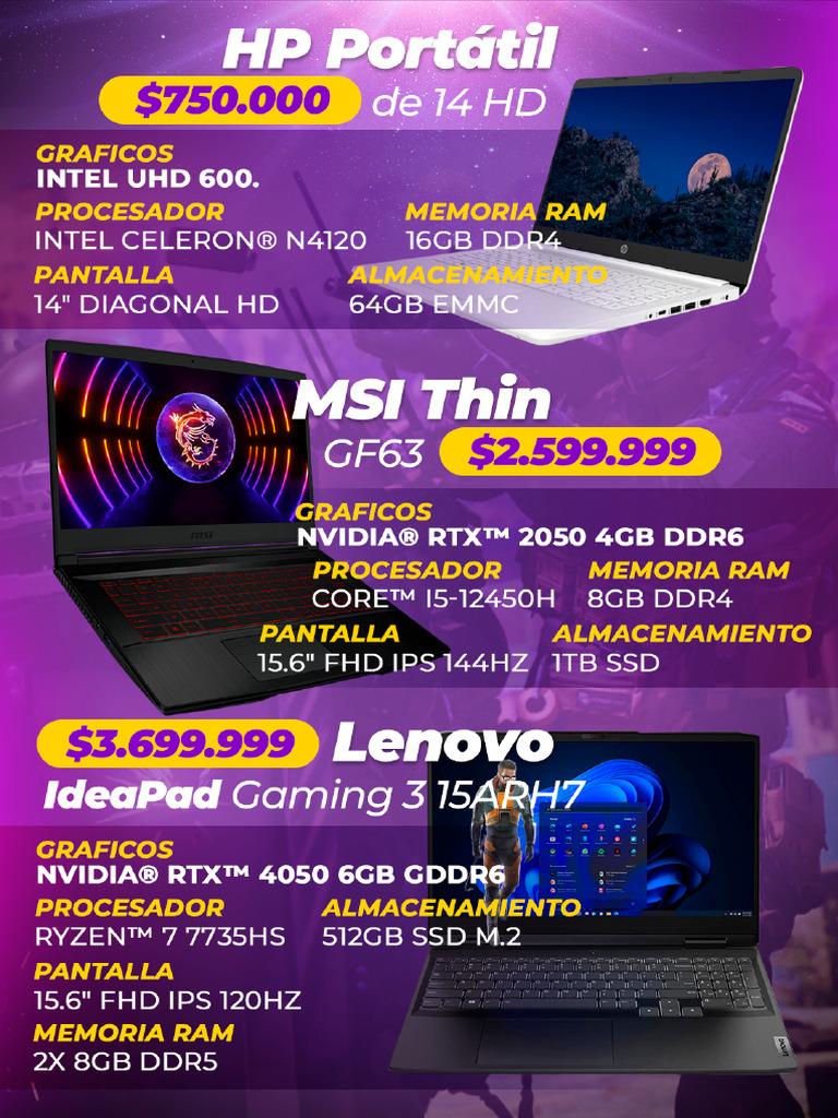 Catalogo Laptops | PDF