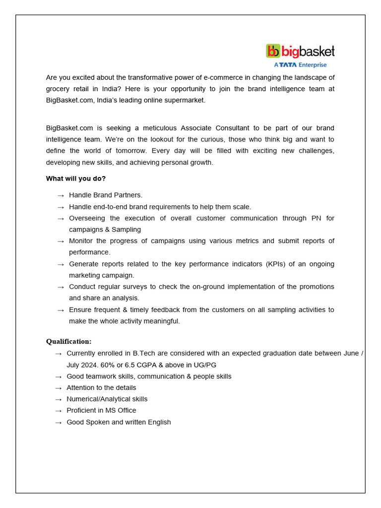 BI - Associate Consultant | PDF | Brand | Performance Indicator