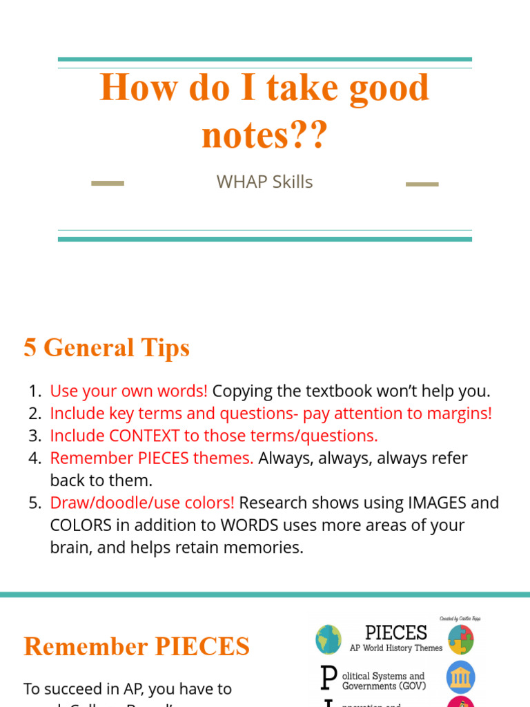 How Do I Take Good Notes | PDF