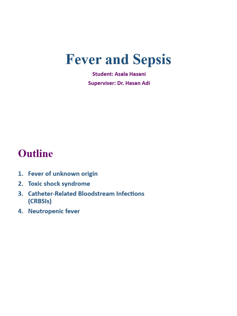 Fever and Sepsis | Download Free PDF | Immunology | Causes Of Death