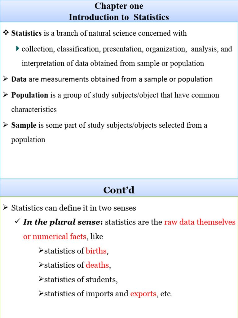 Chapter 1 Introduction To Statistics | PDF | Statistics | Level Of Measurement