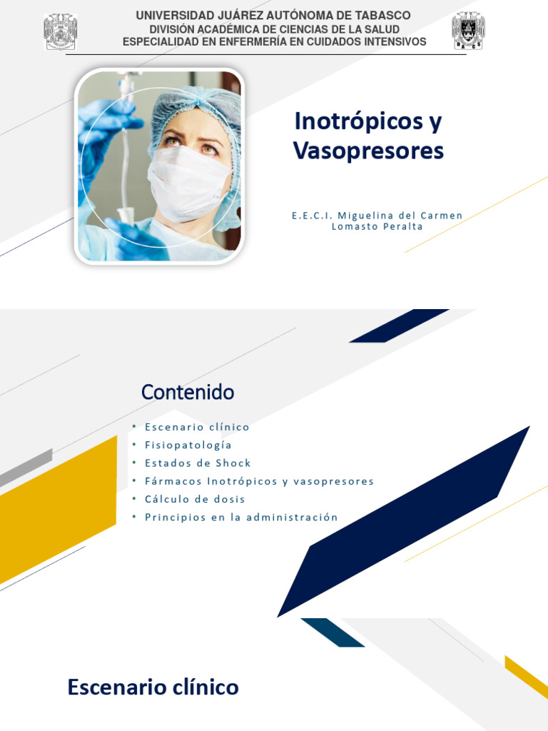 Vasopresores e Inotrópicos 2024 | PDF | Especialidades Medicas ...