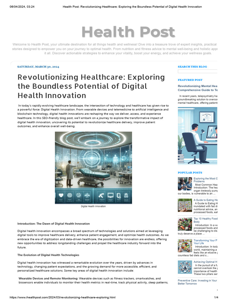 Health Post_ Revolutionizing Healthcare_ Exploring the Boundless ...