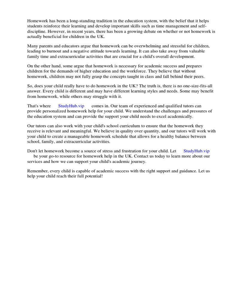 Do UK Students Legally Need Homework? | PDF | Homework | Teachers