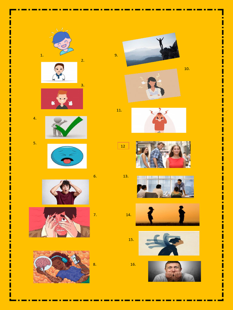 Collage Sobre Las Emociones Y Sentimientos V R L S Pdf Las