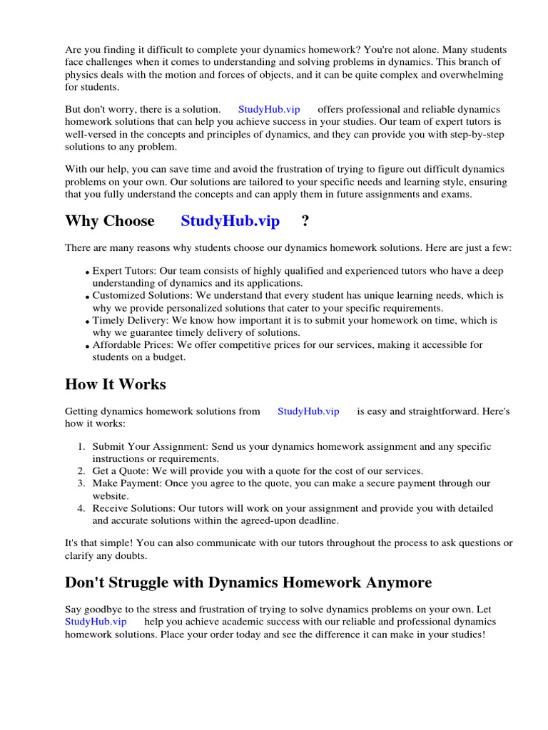 Dynamics Homework Solutions | PDF | Websites | Social Media