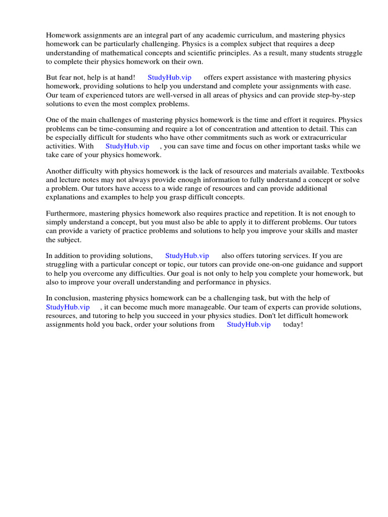 Mastering Physics Homework 2 Solutions | PDF | Physics | Homework