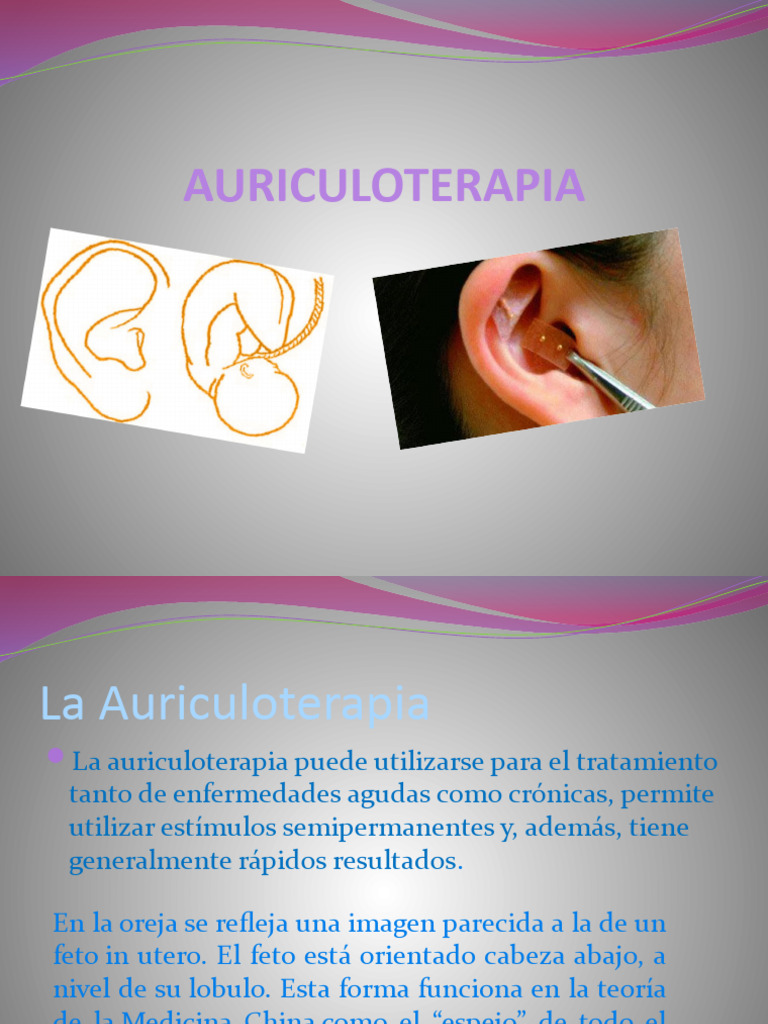 auriculoterapia | PDF | Medicina CLINICA | Enfermedades y trastornos