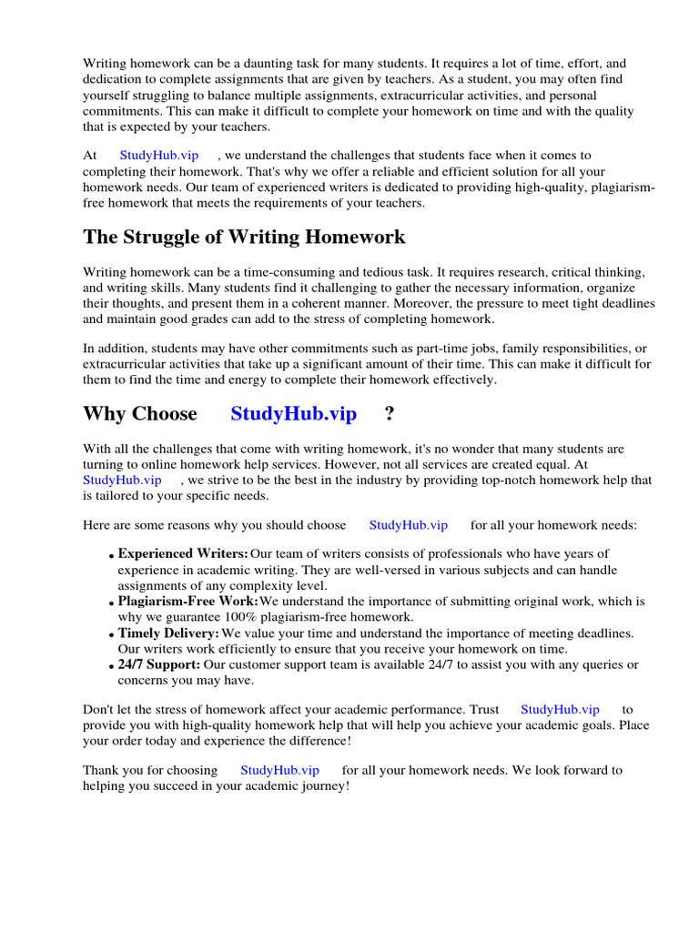 Efficient Homework Help for Students | PDF | Homework | Teachers