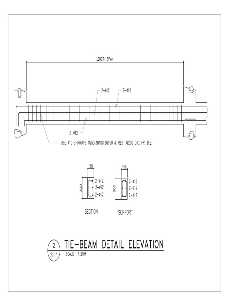 Tie Beam | PDF