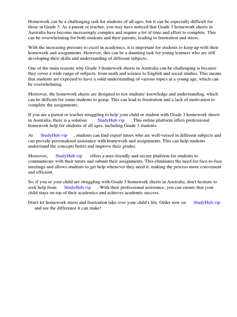 Grade 3 Homework Sheets Australia | PDF | Worksheet | Mathematics