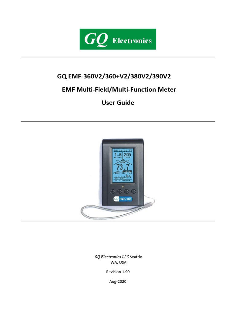 GQ EMF 360V2 380V2 390 - UserGuide | PDF