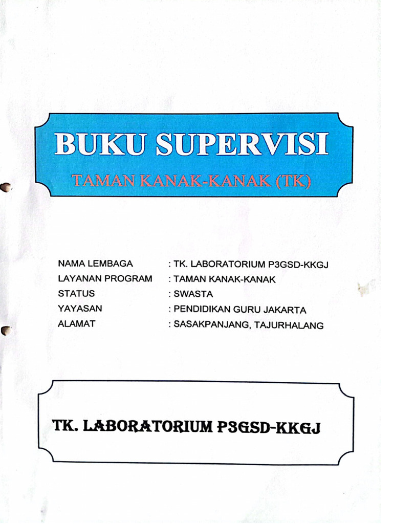 Buku Supervisi | PDF