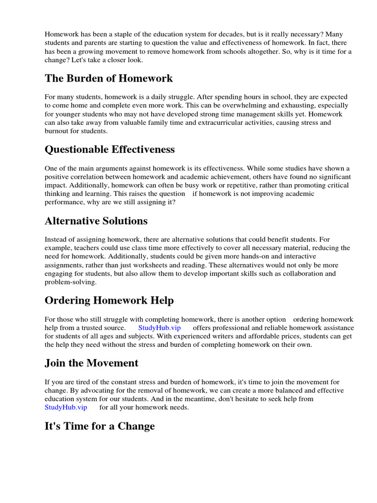 Removing Homework | PDF | Homework | Cost Of Living