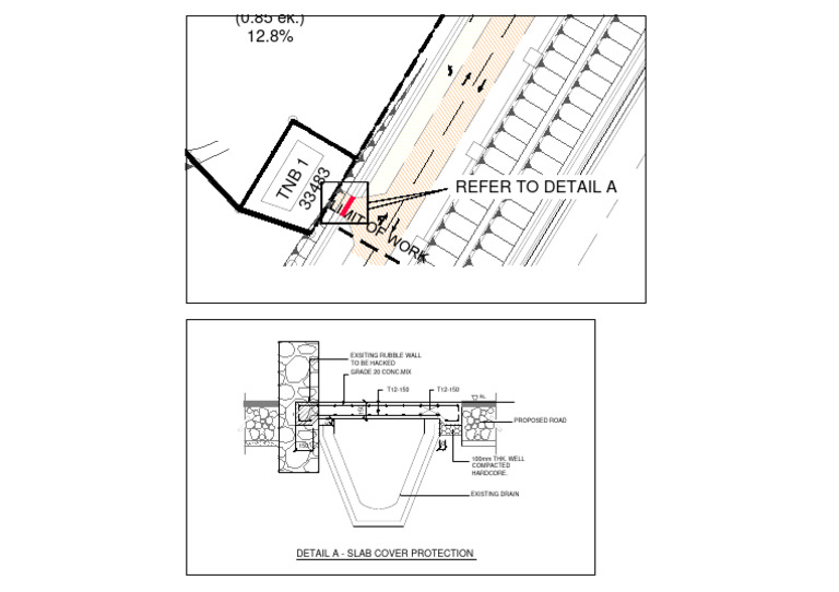 Detail A - Slab Cover Protection | PDF