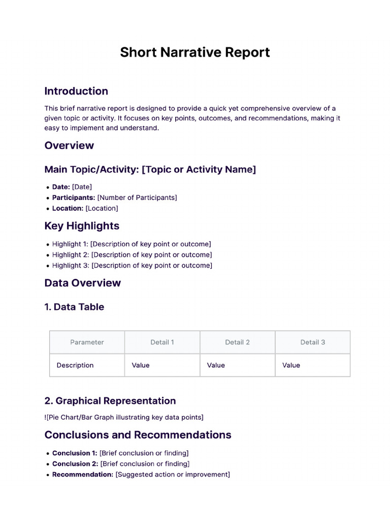 Short Narrative Report | PDF