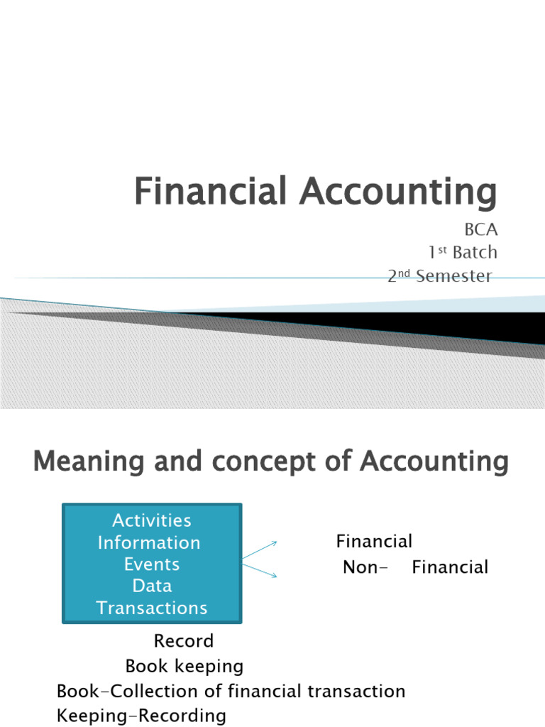 Financial Accounting Concepts and Practices | PDF | Bookkeeping ...