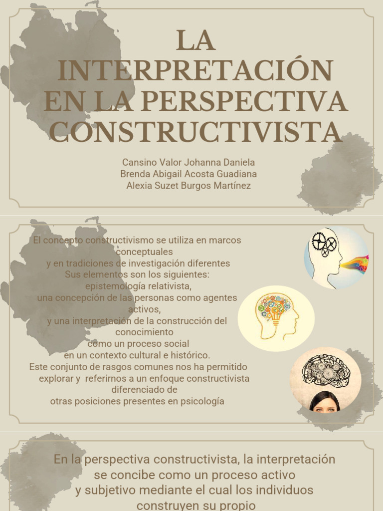 La Interpretación en La Perspectiva Constructivista | PDF ...