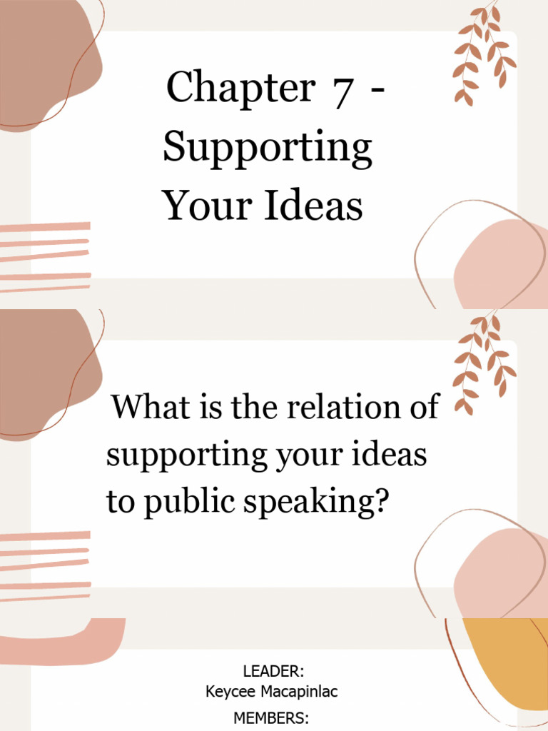 Supporting Materials in Public Speaking | PDF | Statistics | Testimony