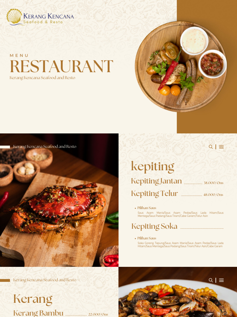 Menu Kerang Kencana | PDF