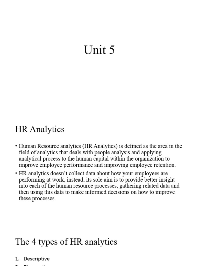 Unit 5 Da | PDF | Analytics | Predictive Analytics