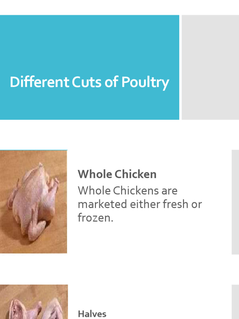 Overview of Poultry Cuts | PDF