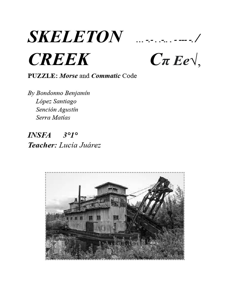 Puzzle Skeleton Creek | PDF | Symbols | Graphemes