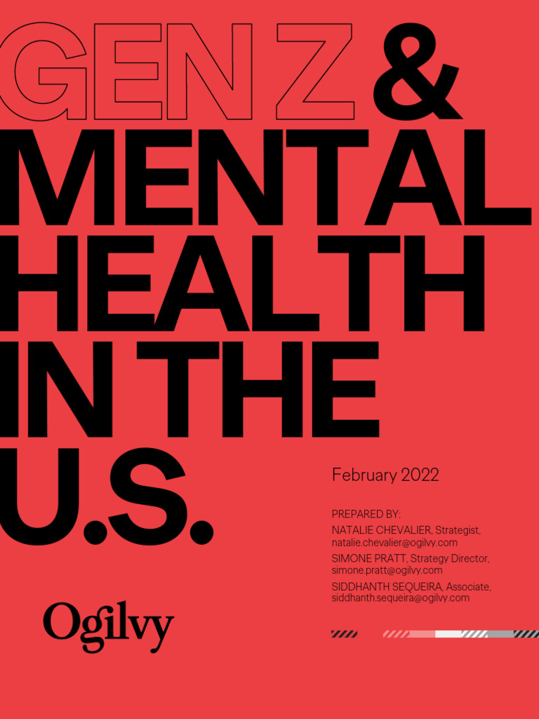 Gen Z and Mental Health in The US - February 2022 Report | PDF | Mental ...