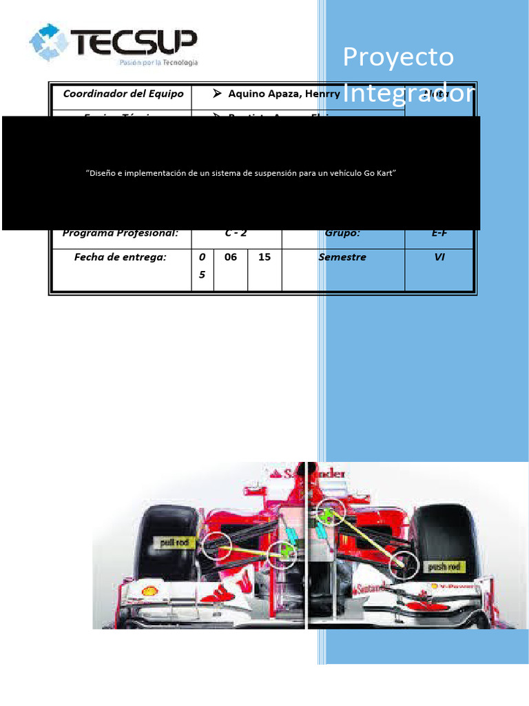 Diseño de Suspensión para Go Kart | PDF | Ingeniería de Transporte ...