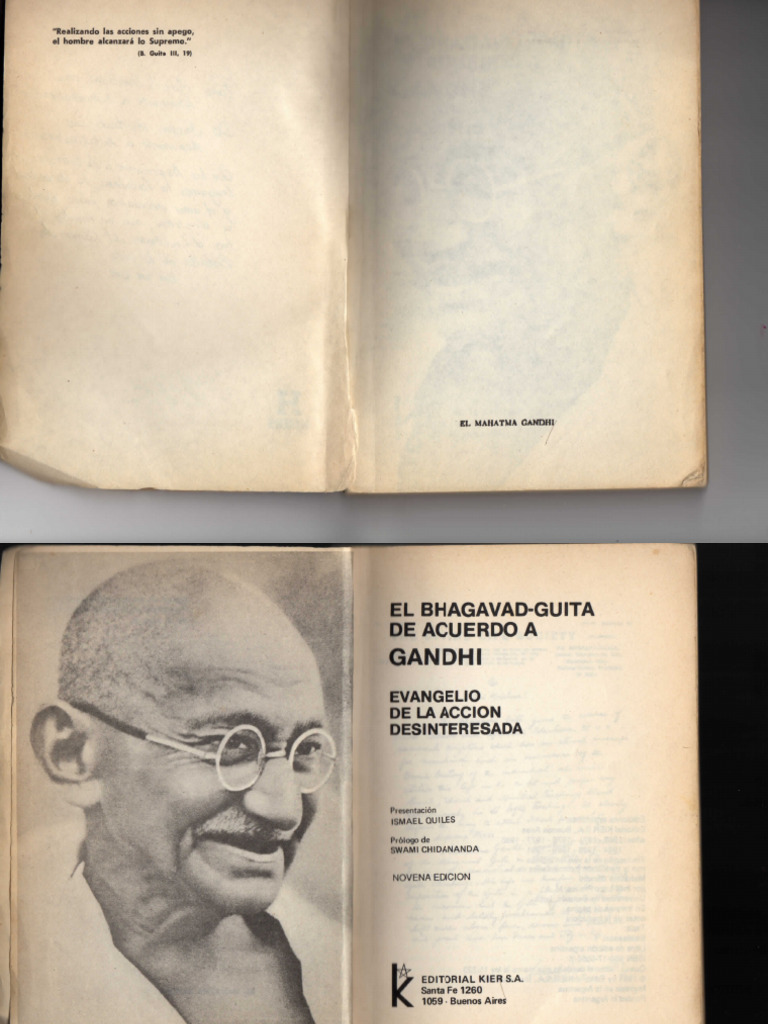 Bhagavad Gita de Acuerdo A Gandhi003 | PDF | Mahabharata | Kurukshetra