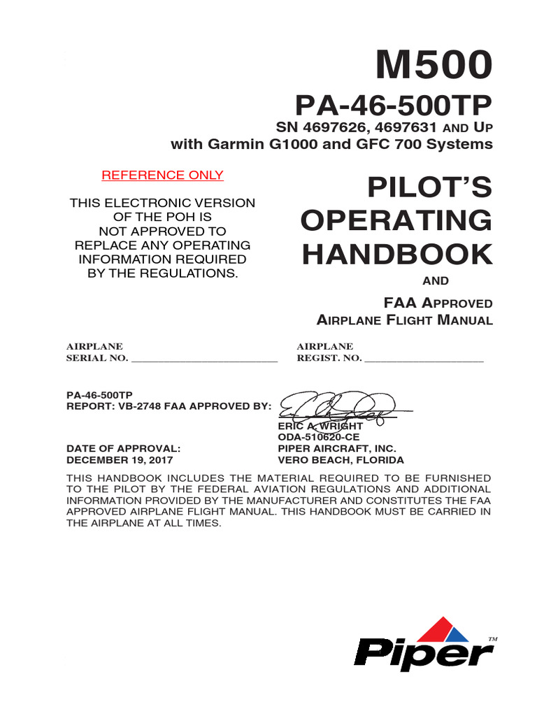 Poh - m500 Nxi | PDF | Airspeed | Aircraft