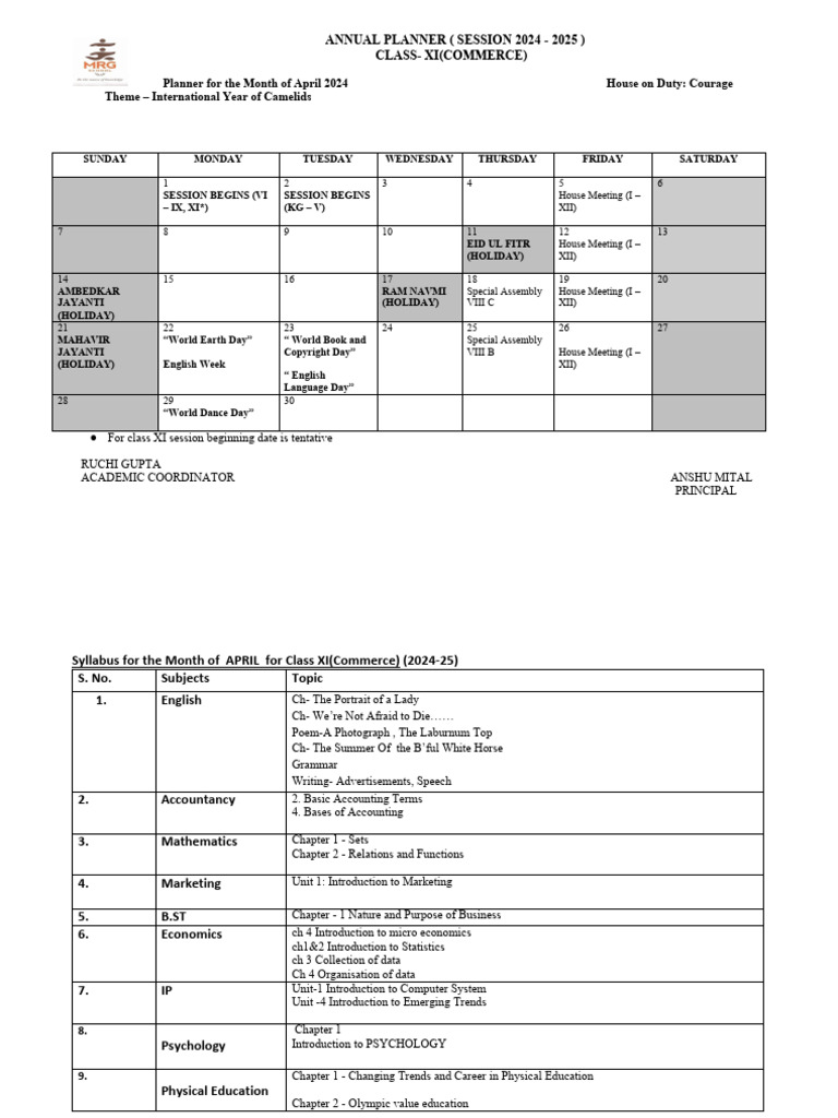 Class-Xi Commerce | PDF