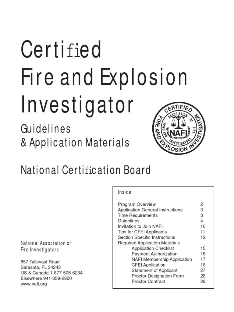 CFEI Certification Guidelines and Application | PDF | Test (Assessment ...