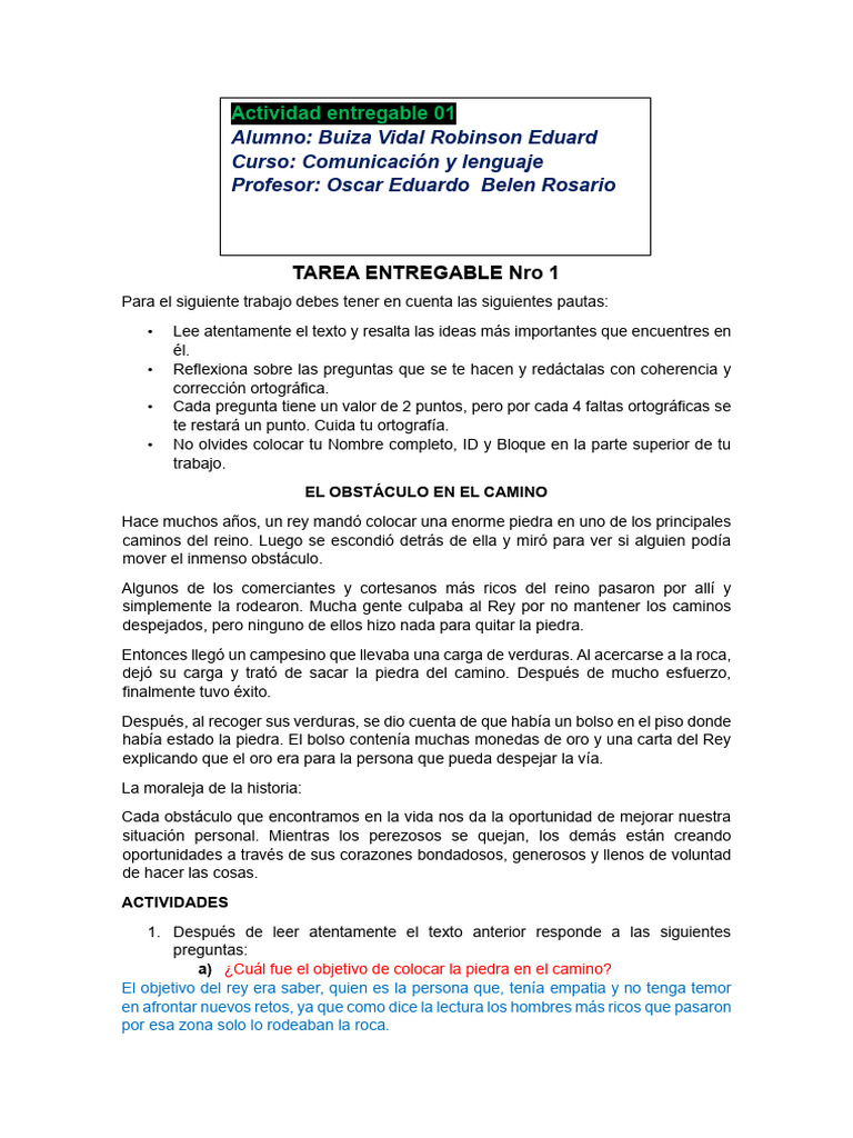 Tarea ACTIVIDAD ENTREGABLE01 | PDF