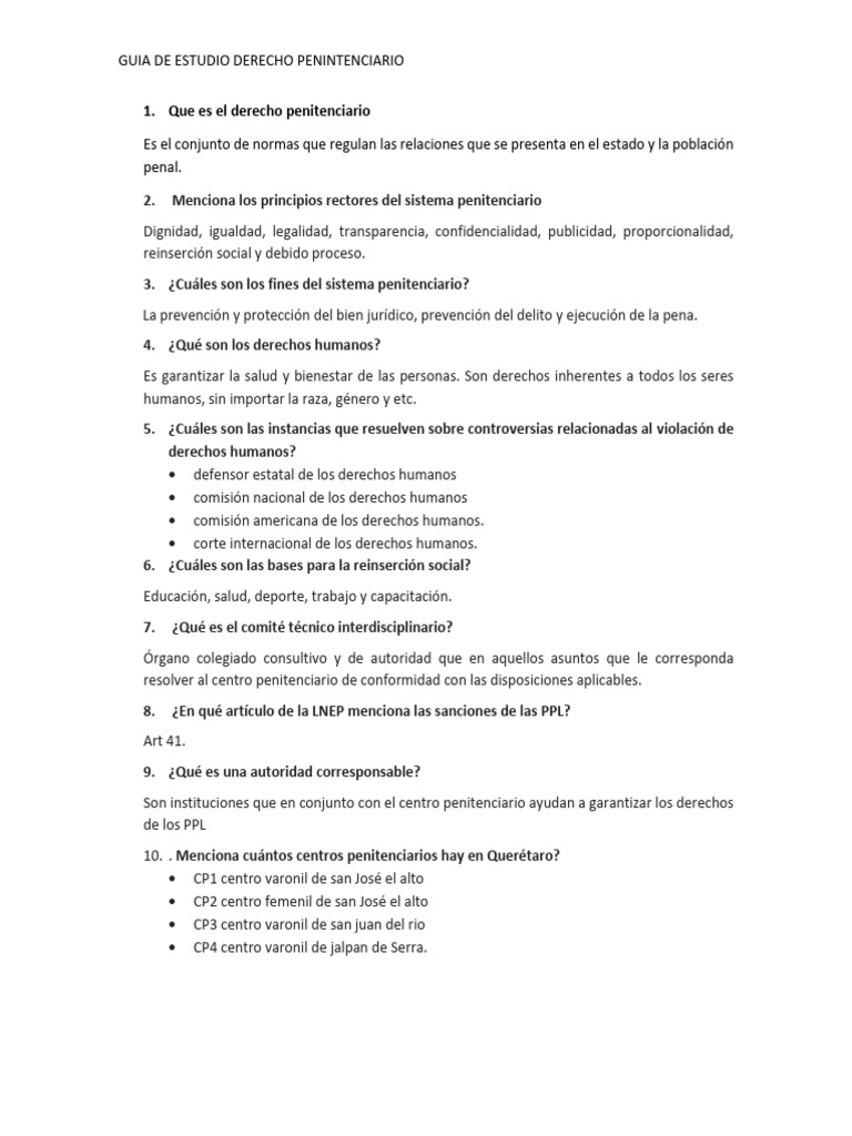 DP Guia | PDF | Prisión | Etica social