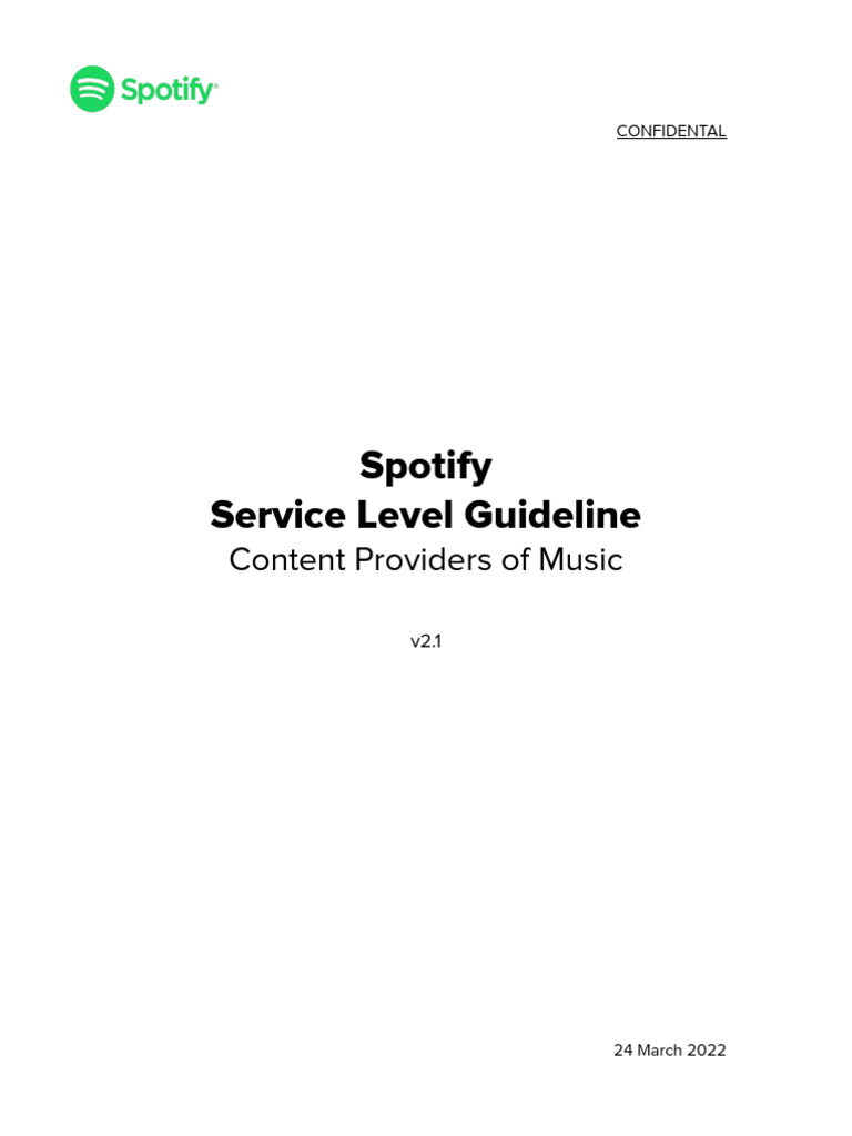 Spotify Metadata Delivery Guidelines | PDF | Metadata | Spotify