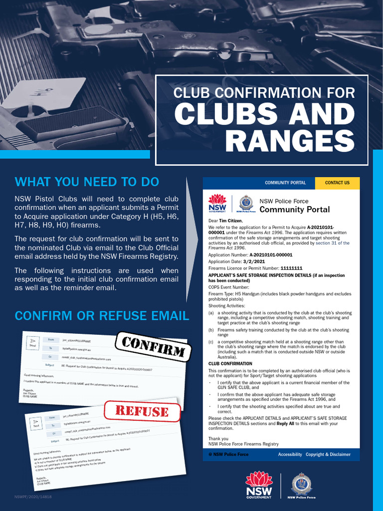 Club Confirmation Flyer | PDF | Projectiles | Projectile Weapons