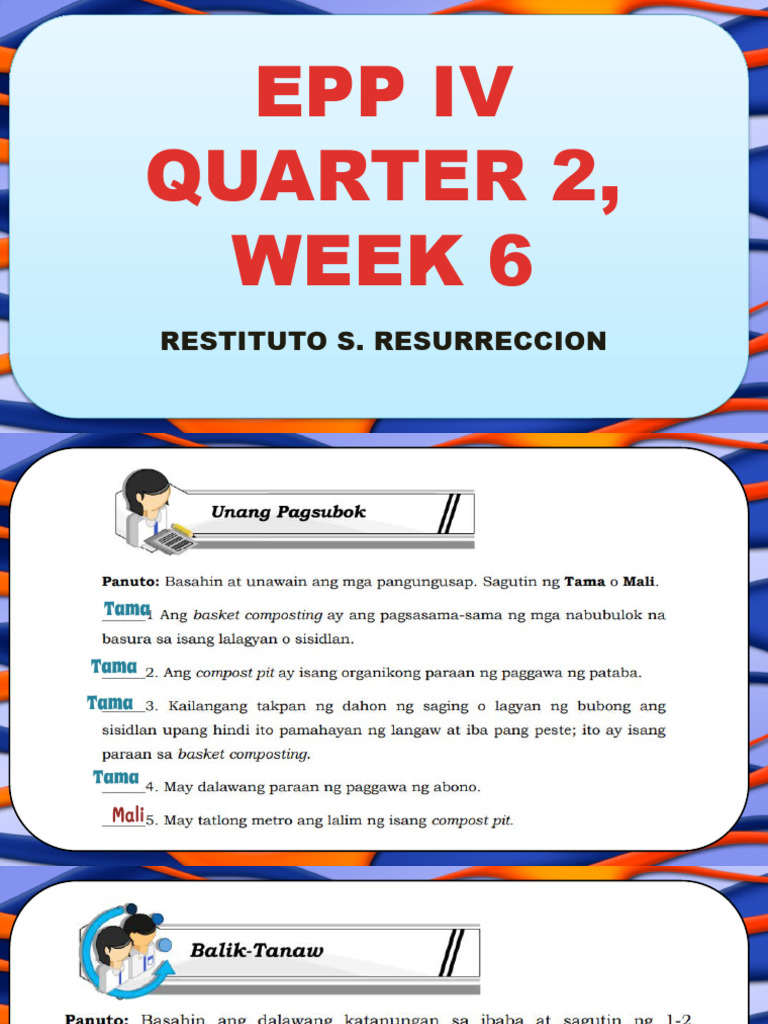Epp PPT - Agri Q2 W6 | PDF