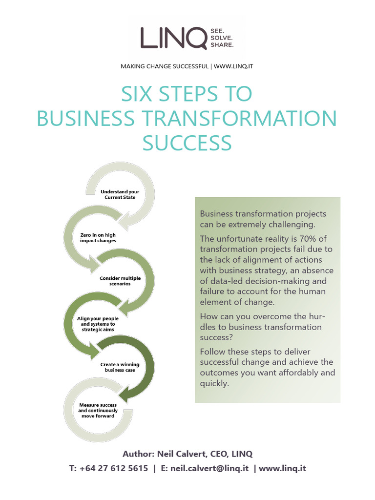 6 Pasos para La Transformacion | PDF | Information | Knowledge