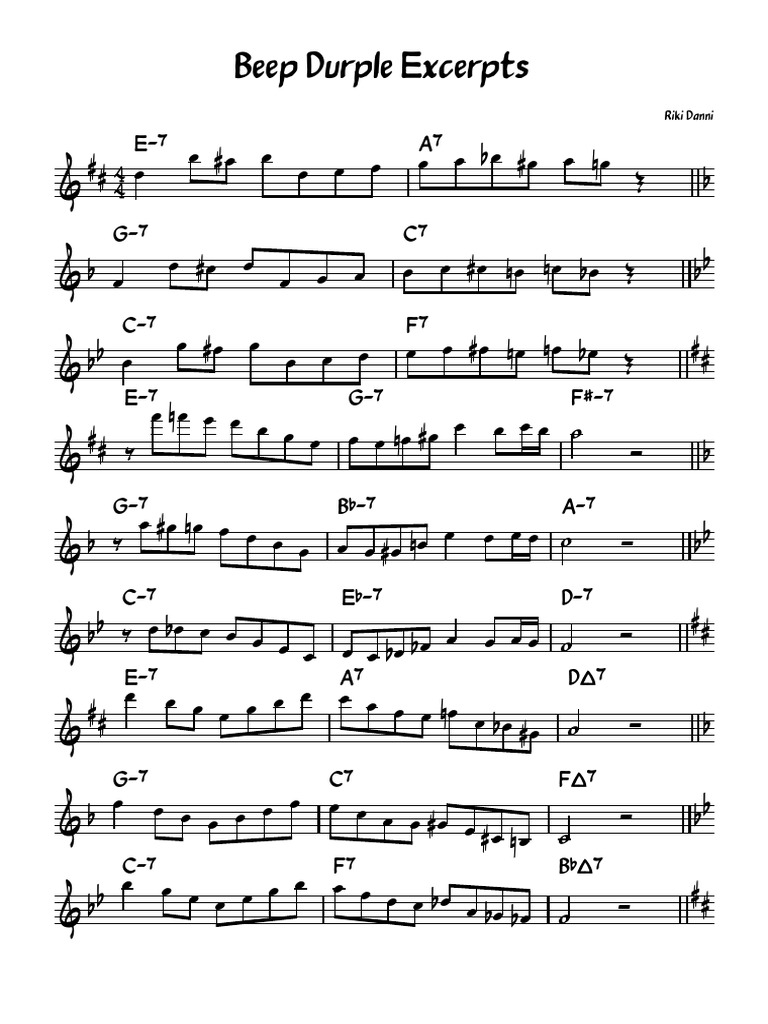 Beep Durple Excerpts | PDF