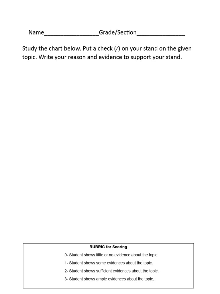 Make A Stand Activity | PDF